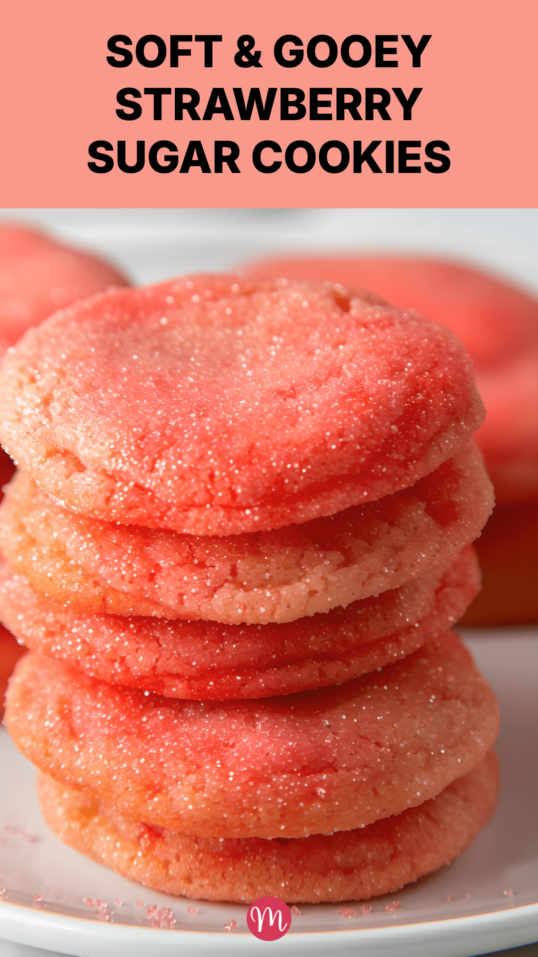Soft & Gooey Strawberry Sugar Cookies Recipe