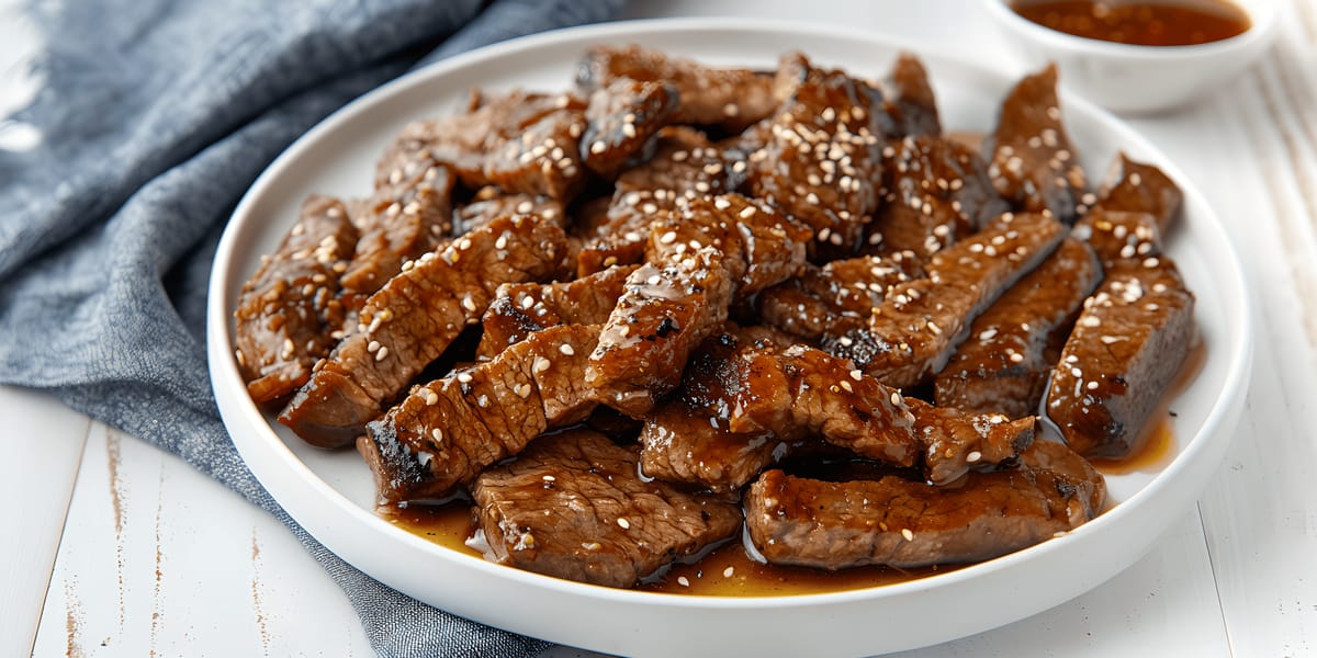 Honey-Glazed Steak Strips Recipe
