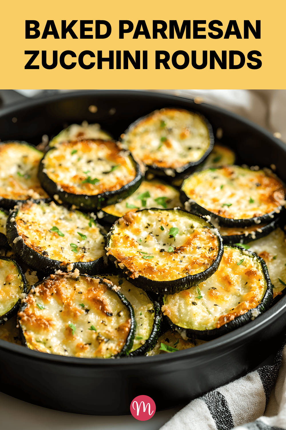 Baked Parmesan Zucchini Rounds Recipe