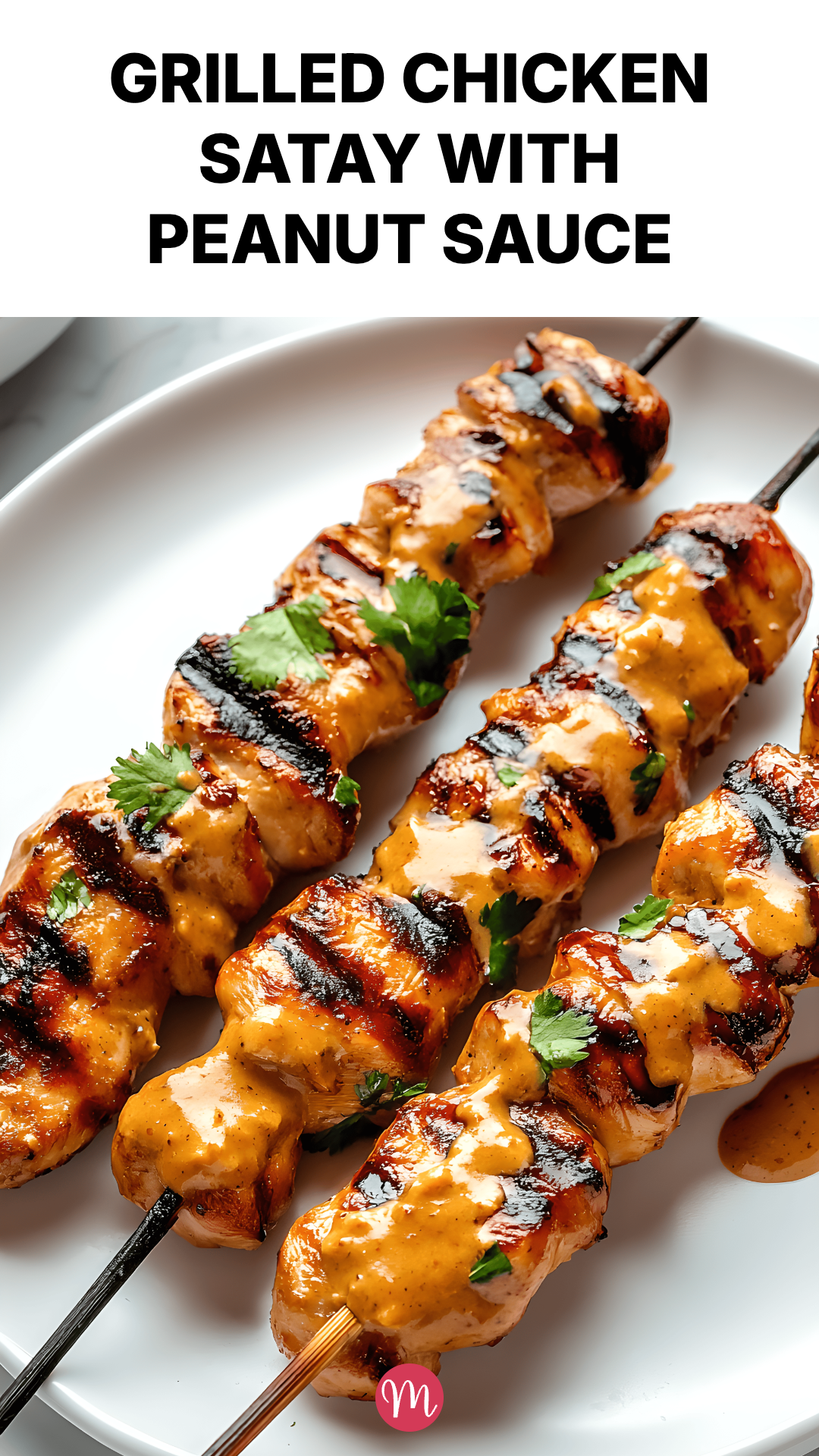 Grilled Chicken Satay with Peanut Sauce Recipe