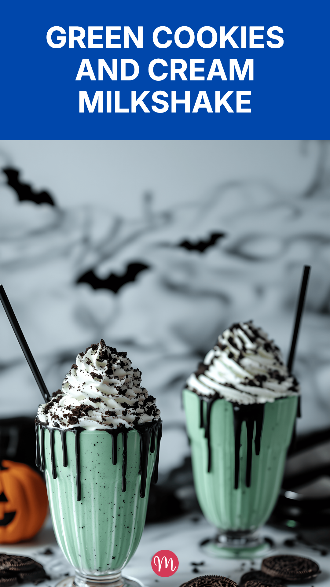 Green Cookies and Cream Milkshake