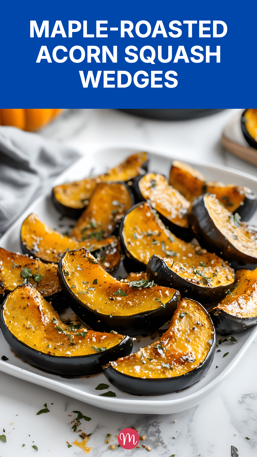 Maple-Roasted Acorn Squash Wedges Recipe