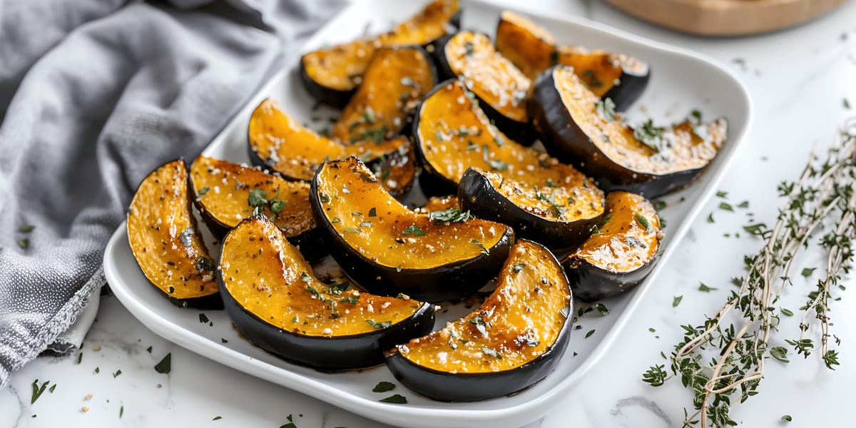 Maple-Roasted Acorn Squash Wedges Recipe